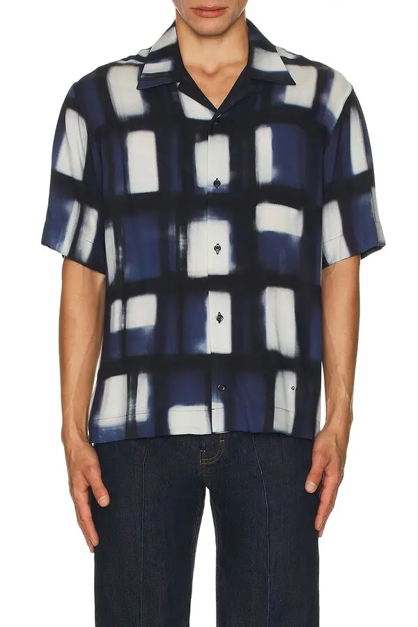 Givenchy Bowling Shirt In Blue