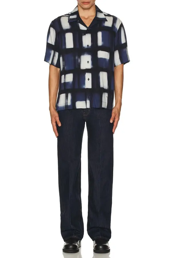 Givenchy Bowling Shirt In Blue