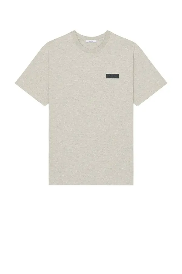 Givenchy Regular Fit Tee In Light Grey