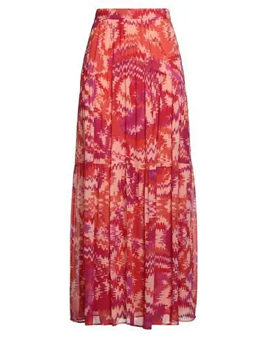 DONDUP Maxi Flared Skirt - Red