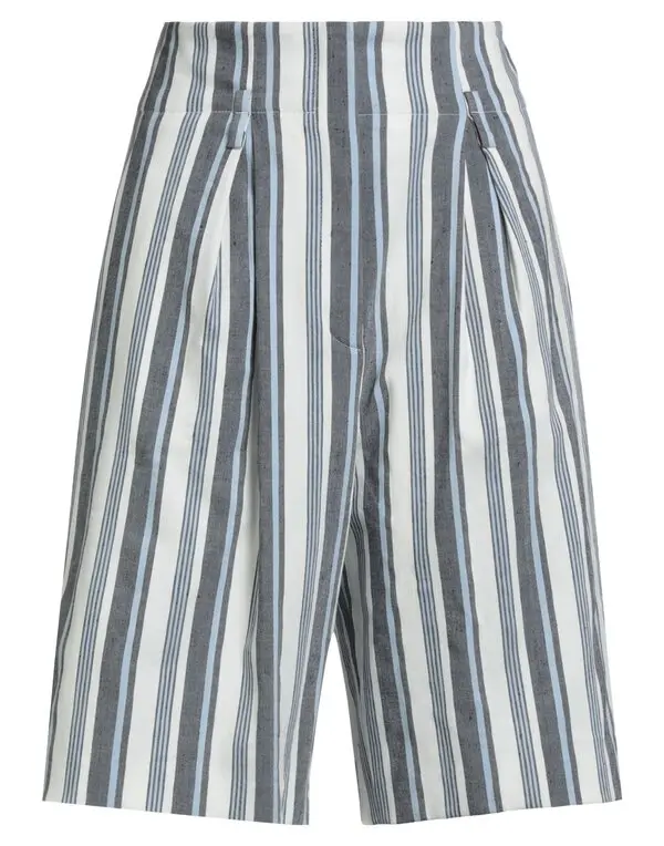 Hugo Striped Twill Bermuda Shorts