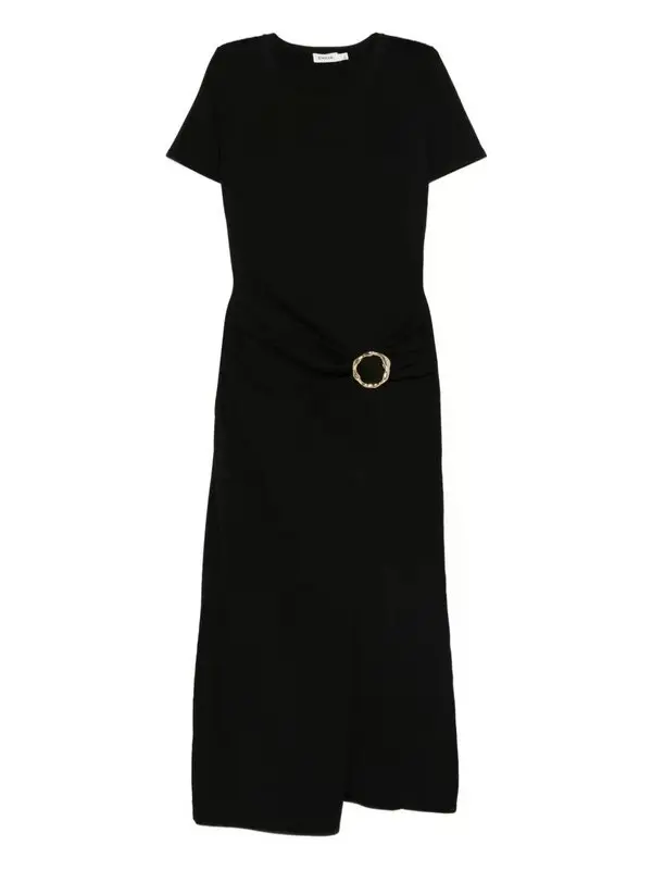 Simkhai Belted Draped Midi Dress