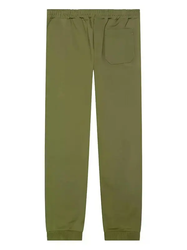 Helmut Lang Elasticated-cuff Logo-print Joggers - Green