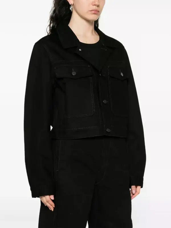 LEMAIRE Button-fastening Flap-pocket Jacket - Black