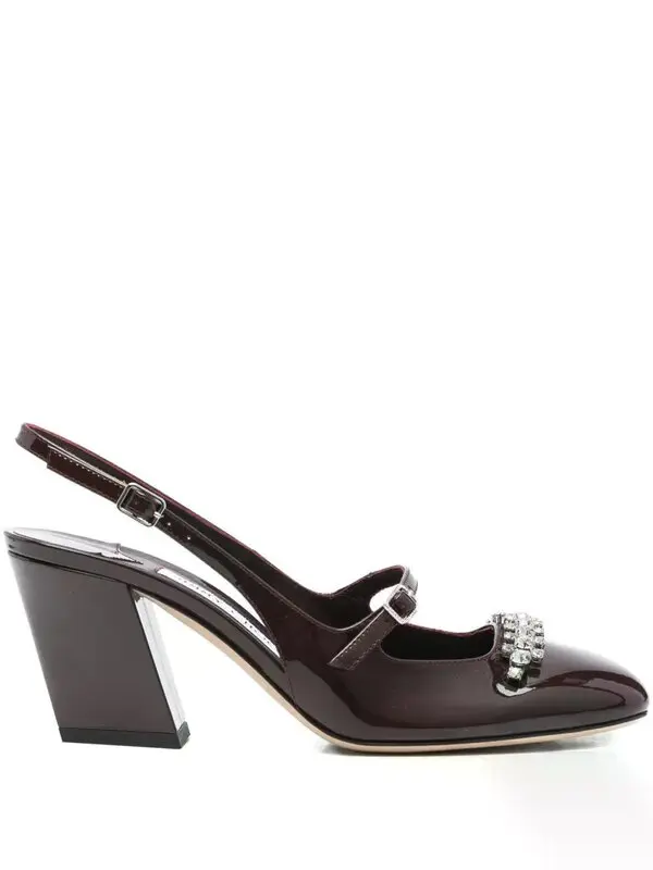 JIMMY CHOO 70mm Belinda Crystal-embellished Slingback Pumps - Red