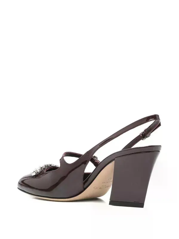 JIMMY CHOO 70mm Belinda Crystal-embellished Slingback Pumps - Red