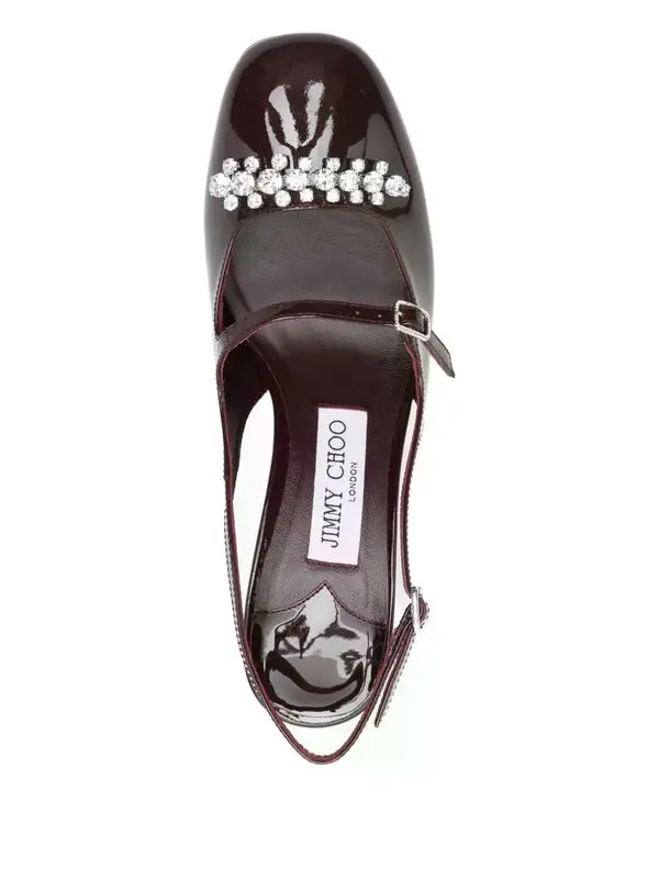 JIMMY CHOO 70mm Belinda Crystal-embellished Slingback Pumps - Red