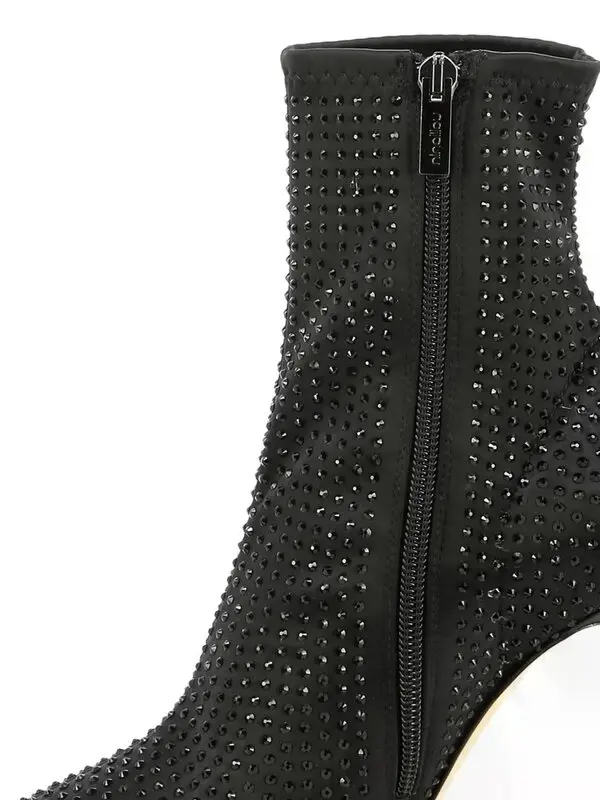 NINALILOU 105mm Crystal-embellished Pointed-toe Boots