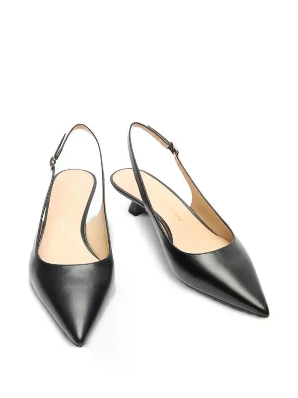 STUART WEITZMAN 35mm Sculpt Slingback Pumps - Black