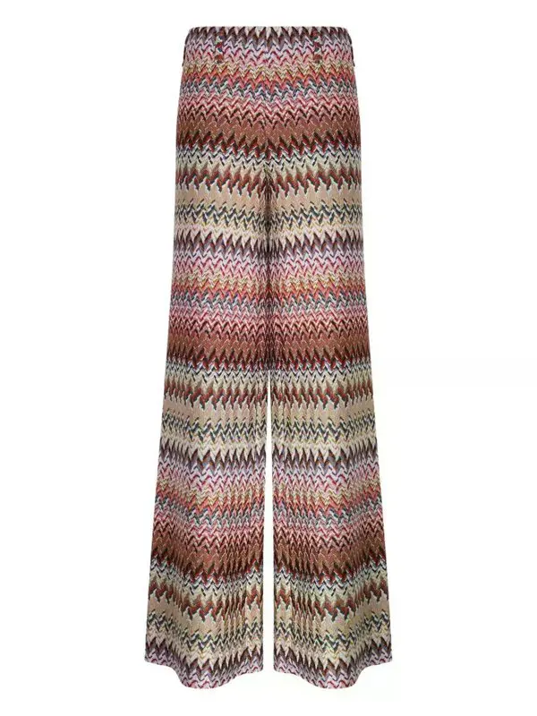 Missoni Chevron-pattern Trousers - Red