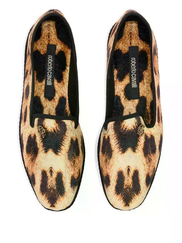 Roberto Cavalli Leopard-print Loafers