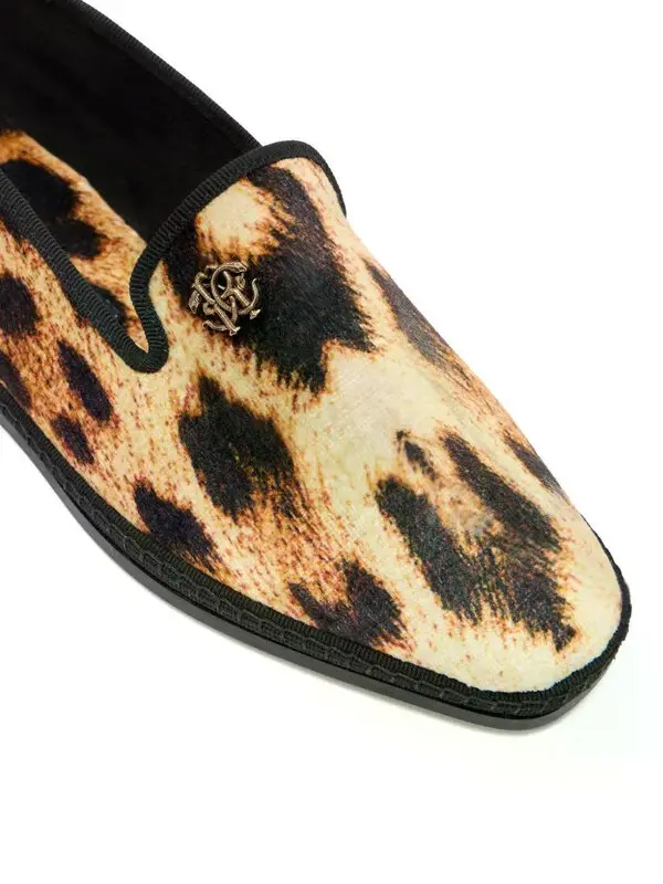 Roberto Cavalli Leopard-print Loafers