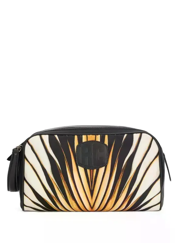 Roberto Cavalli Printed Wash Bag - Gold