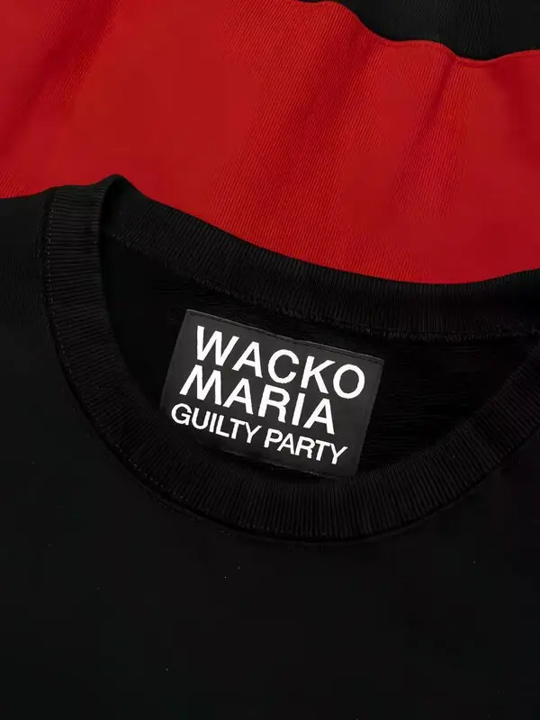 WACKO MARIA Striped Crew-neck Sweatshirt