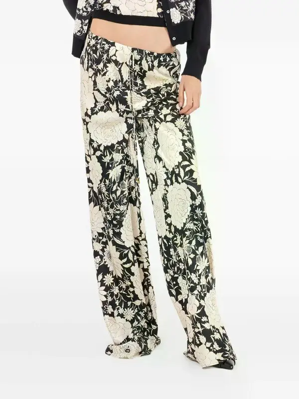 Roberto Cavalli Floral-print Trousers