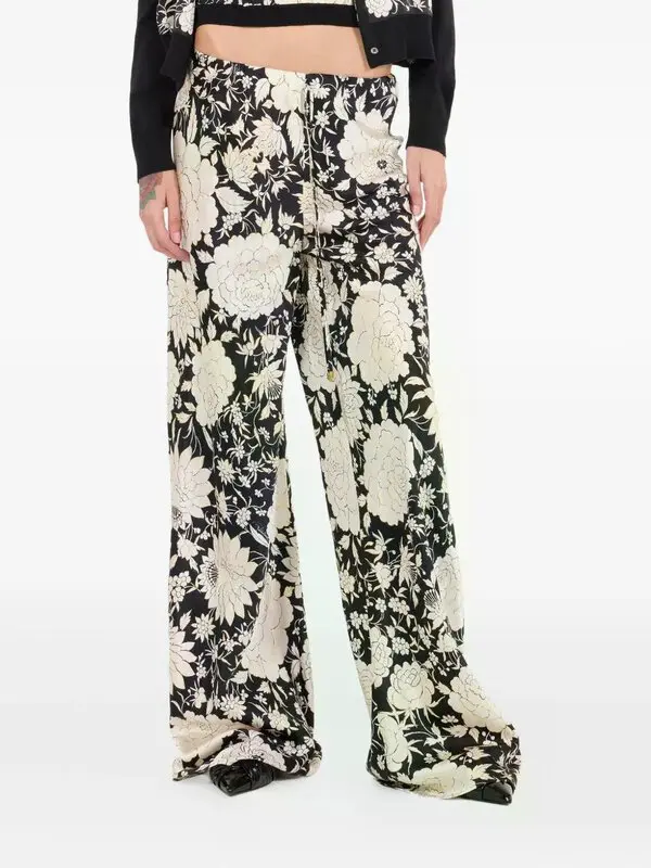 Roberto Cavalli Floral-print Trousers