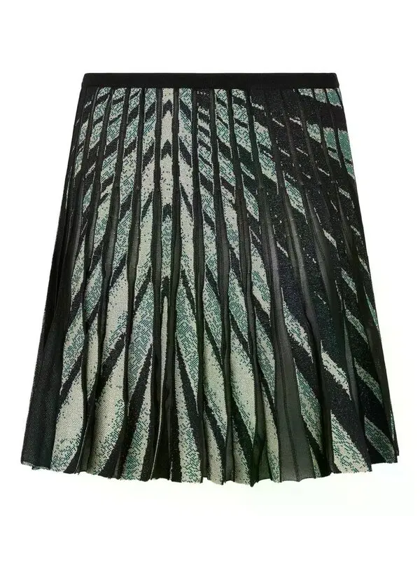 Roberto Cavalli Pleated Mini Skirt - Blue