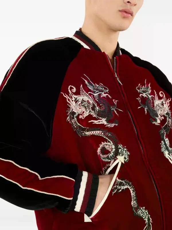 Roberto Cavalli Embroidered Bomber Jacket