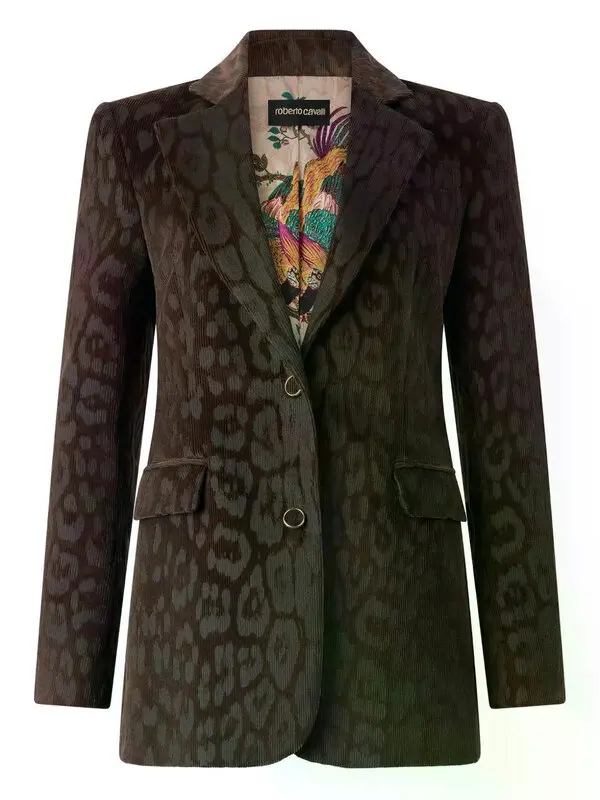 Roberto Cavalli Single-breasted Corduroy Blazer