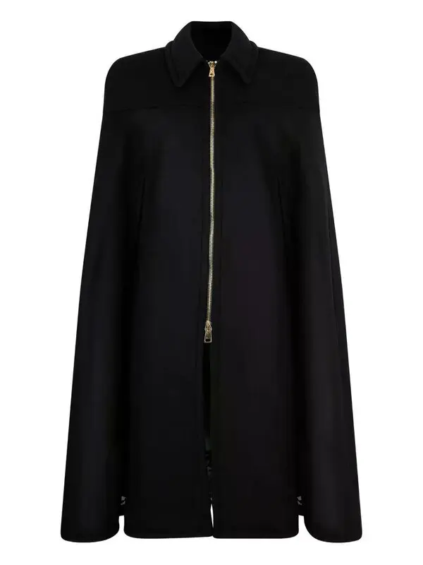 Roberto Cavalli Zip-front Cape With Shoulder Pads