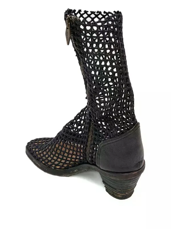 VERDURA SHOES Bitta Netted Heeled Boots