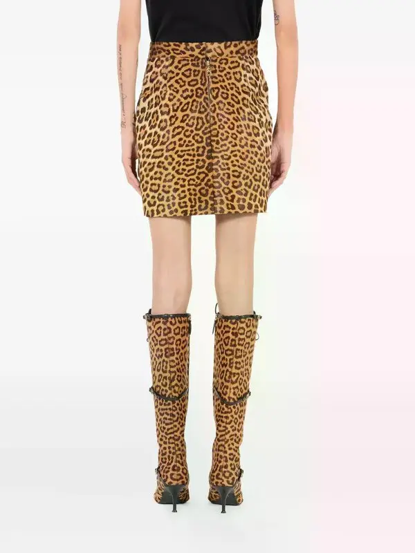 Roberto Cavalli Leopard-print Mini Skirt