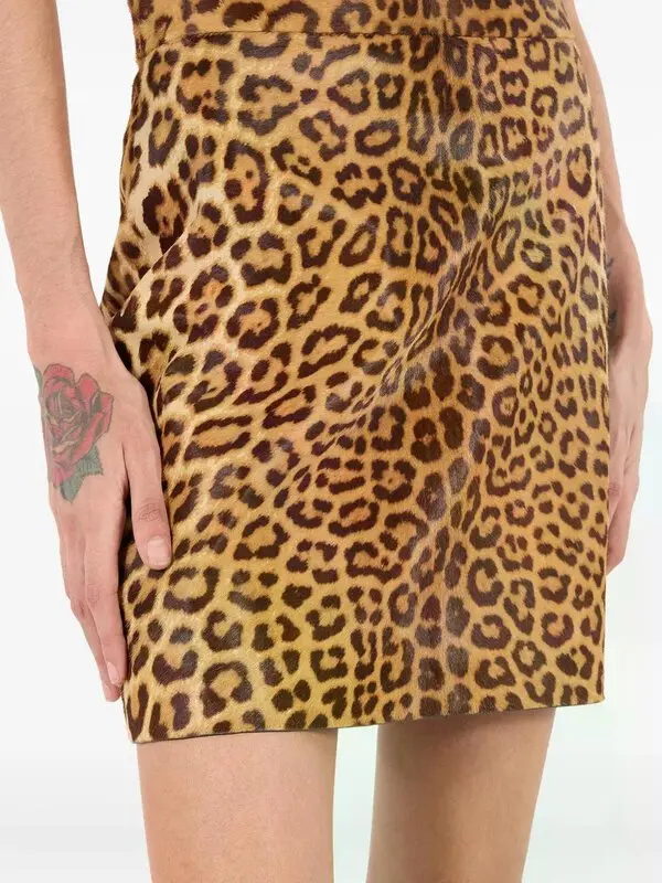 Roberto Cavalli Leopard-print Mini Skirt