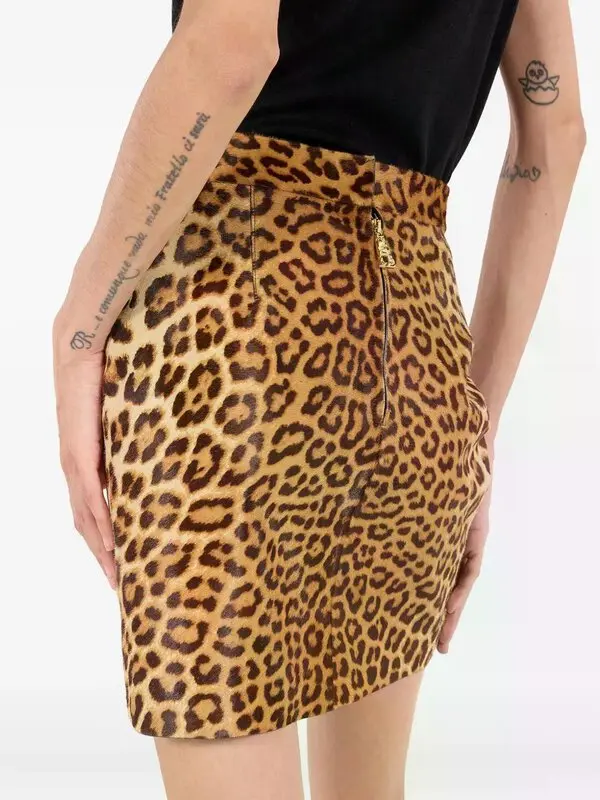 Roberto Cavalli Leopard-print Mini Skirt