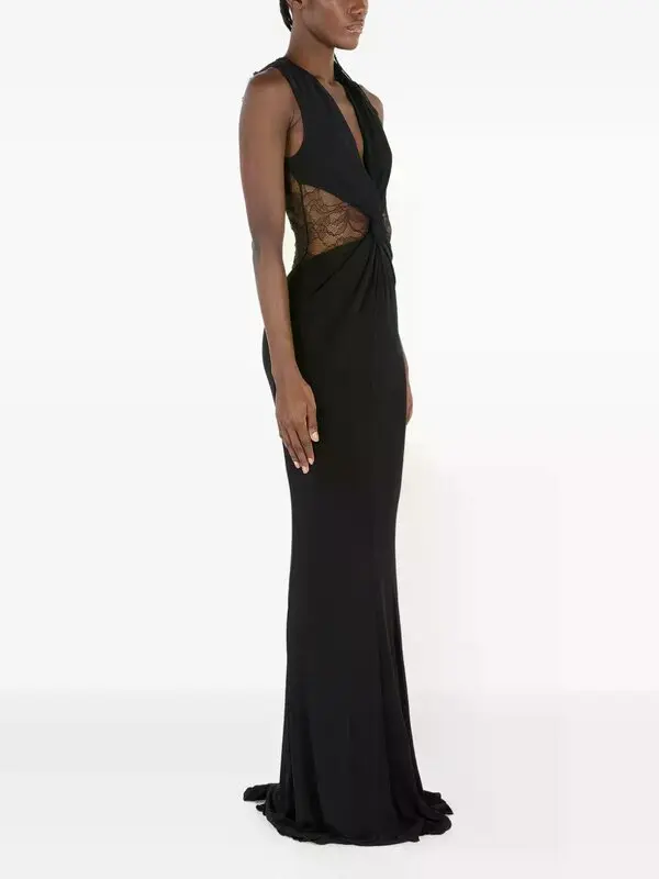 Roberto Cavalli Lace-insert Gown