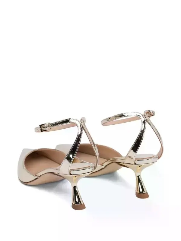 NINALILOU Metallic Pointed-toe Pumps