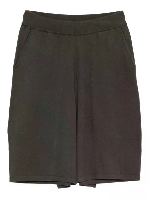 Frenckenberger Elastic-waistband Pocket Knit Shorts - Black
