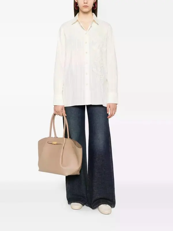 GOLDEN GOOSE Striped Shirt - Neutrals