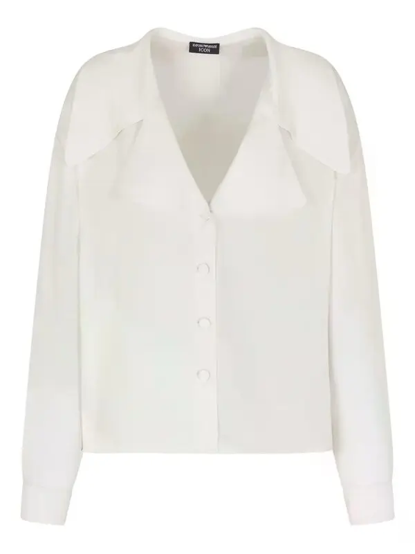 Emporio Armani Button-front Wide-collar Shirt