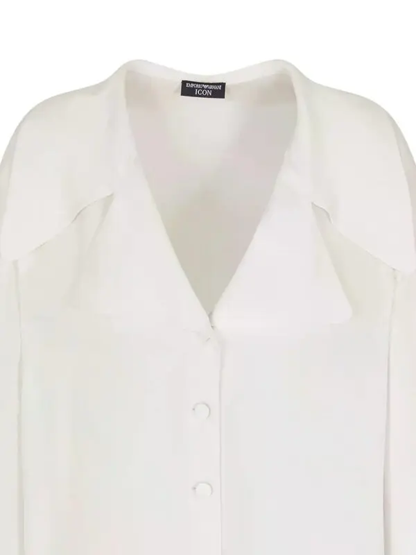 Emporio Armani Button-front Wide-collar Shirt