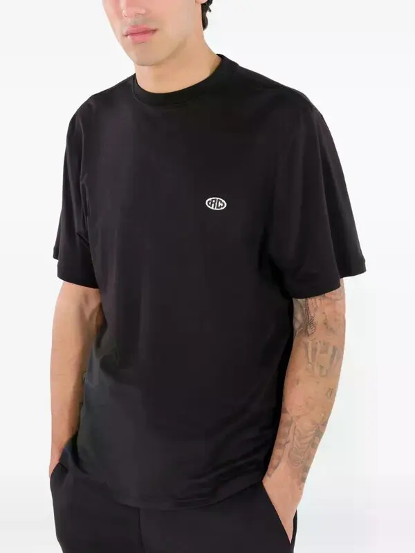 Roberto Cavalli Logo-patch T-shirt - Black