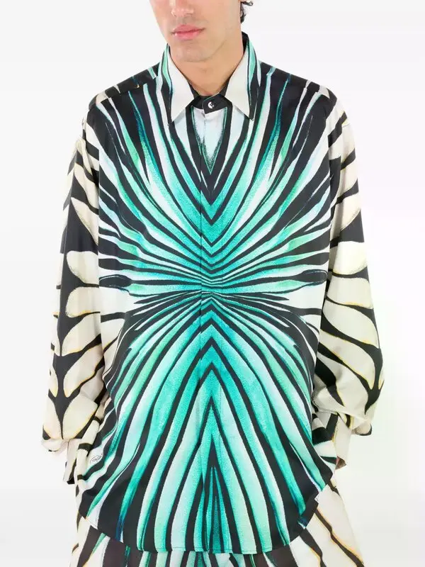 Roberto Cavalli Printed Button-up Shirt