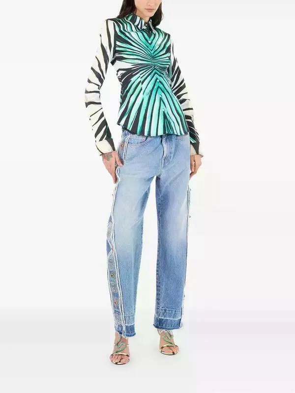 Roberto Cavalli Printed Button-up Shirt