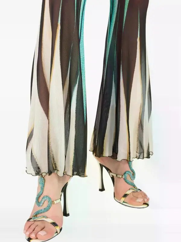 Roberto Cavalli Striped Flared Trousers