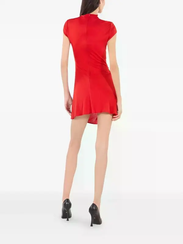 Roberto Cavalli Gathe-detail Mini Dress