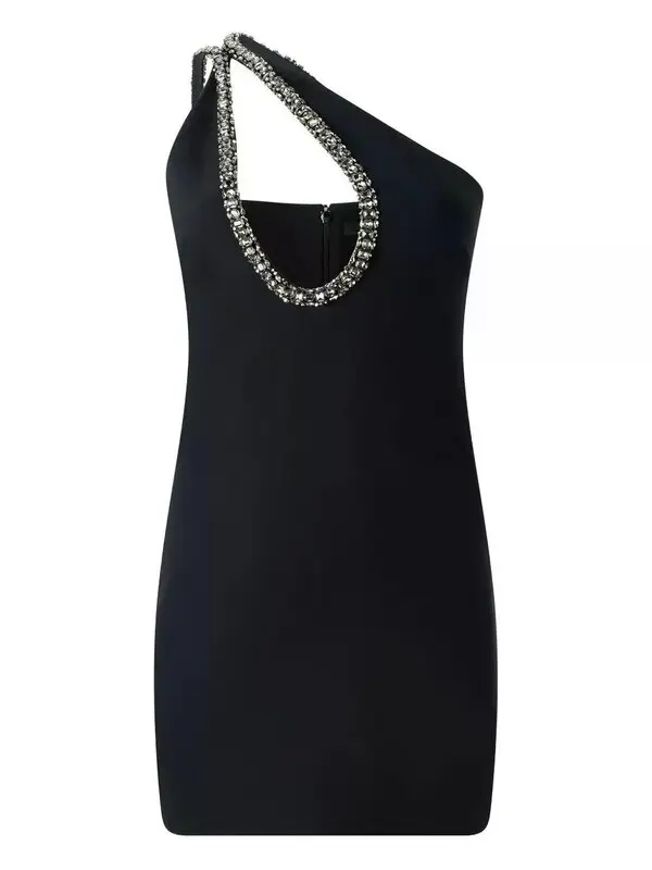 Roberto Cavalli Mini One-shoulder Embellished Dress