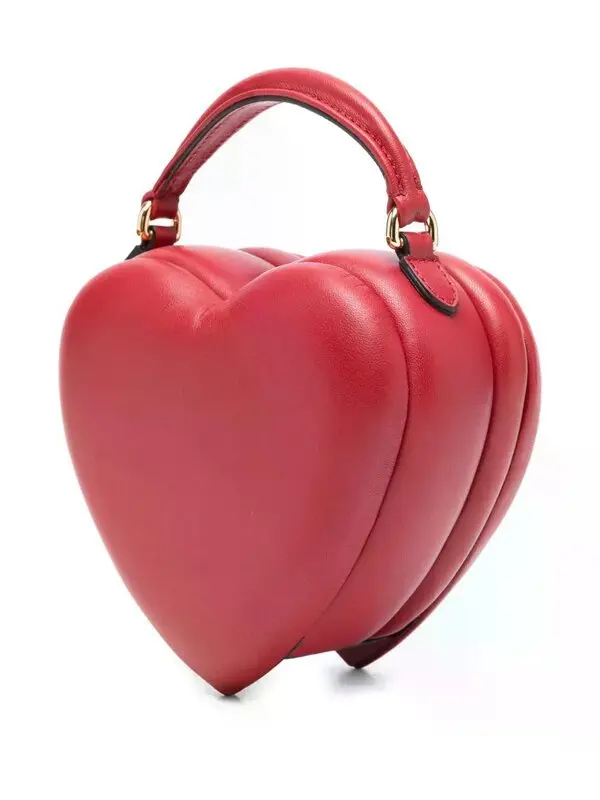Moschino Heart-shaped Quilted Tote - Red