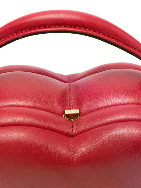 Moschino Heart-shaped Quilted Tote - Red