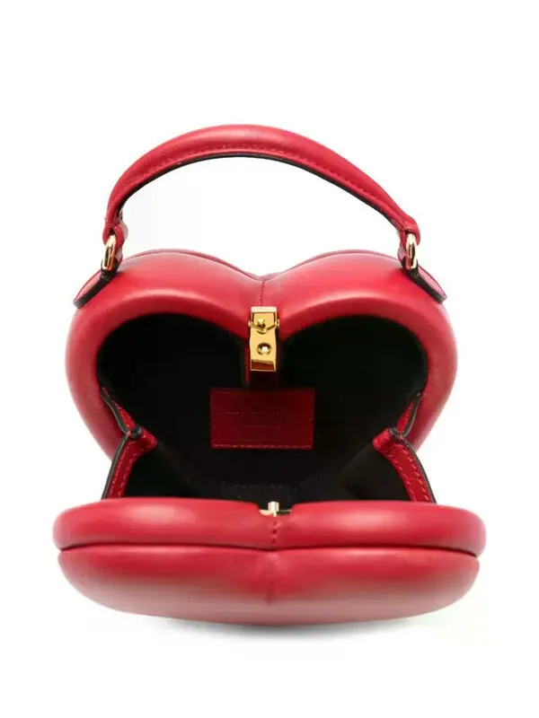 Moschino Heart-shaped Quilted Tote - Red