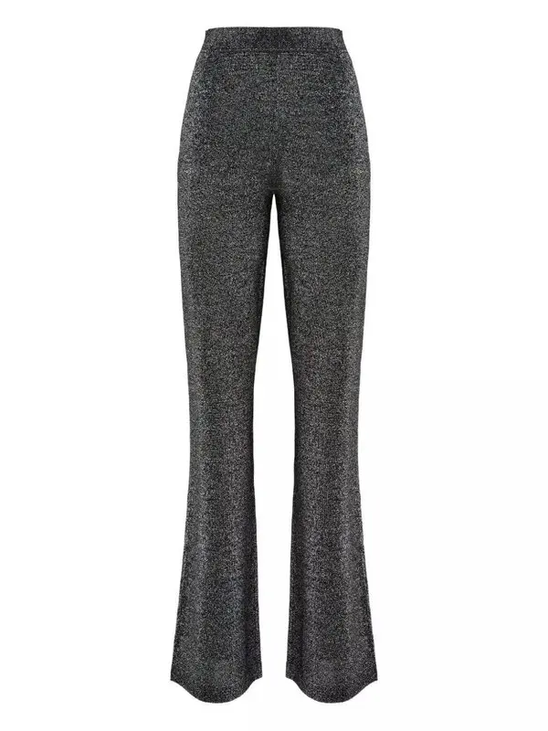 Missoni Metallic-effect Flared Trousers - Grey