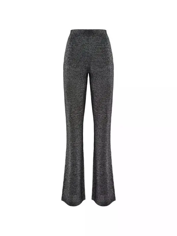 Missoni Metallic-effect Flared Trousers - Grey