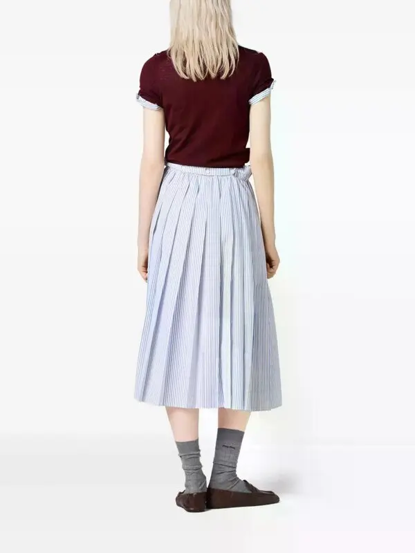 Miu Miu Argyle Intarsia-knit Polo Shirt - Red