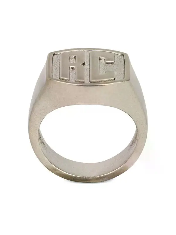 Roberto Cavalli Monogram Signet Ring - Silver
