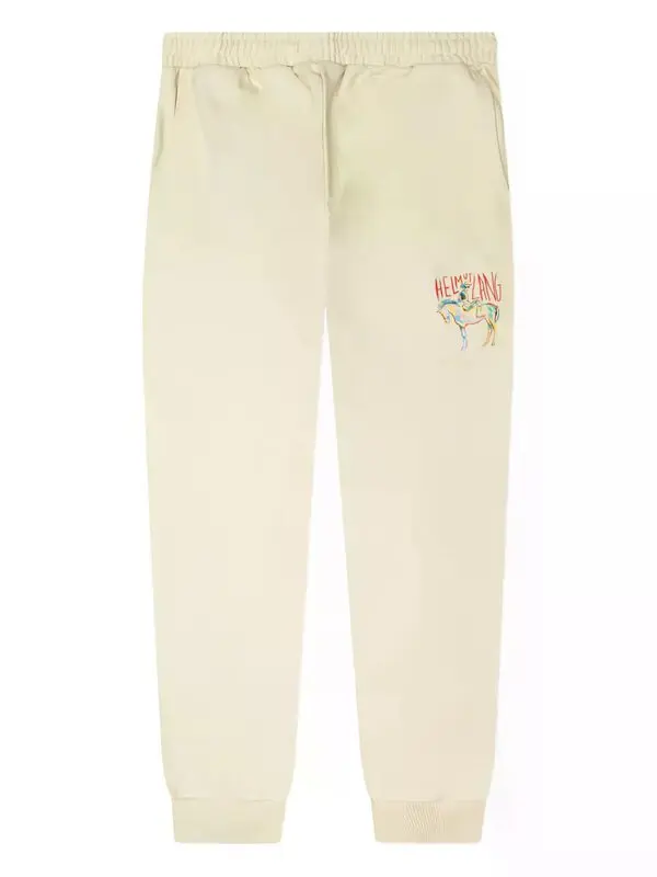 Helmut Lang Logo-print Joggers - Neutrals