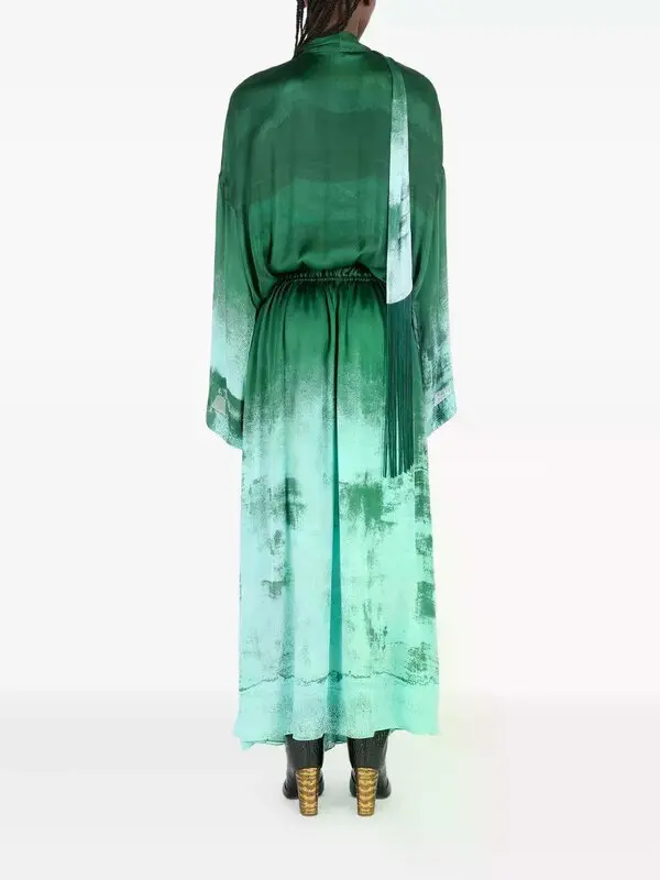Roberto Cavalli Silk Button-up Dress