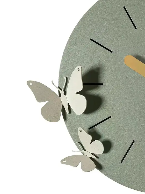 ARTI & MESTIERI Butterfly-embellished Wall Clock